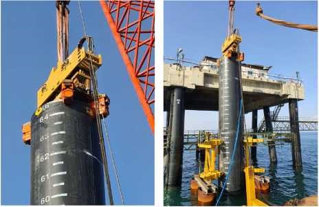 Ashkelon Mooring Pile Installation - Mer-Terre - Mer-Terre Maritime ...